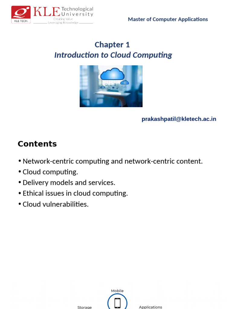 Chapter 1 Cloud Computing Introduction | PDF