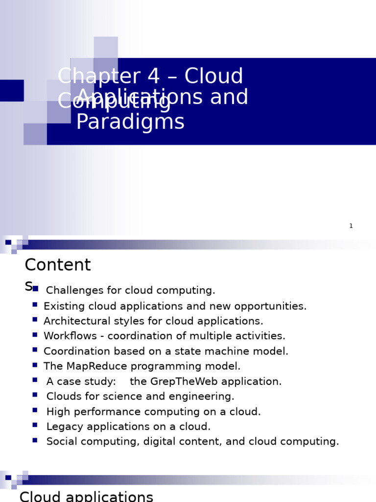 Chapter4-Cloud Coputing Applications and ParadigmPRPatil | PDF
