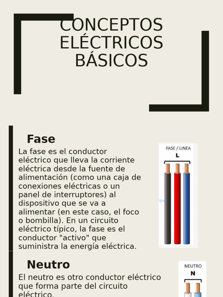 Conceptos Eléctricos Básicos | PDF