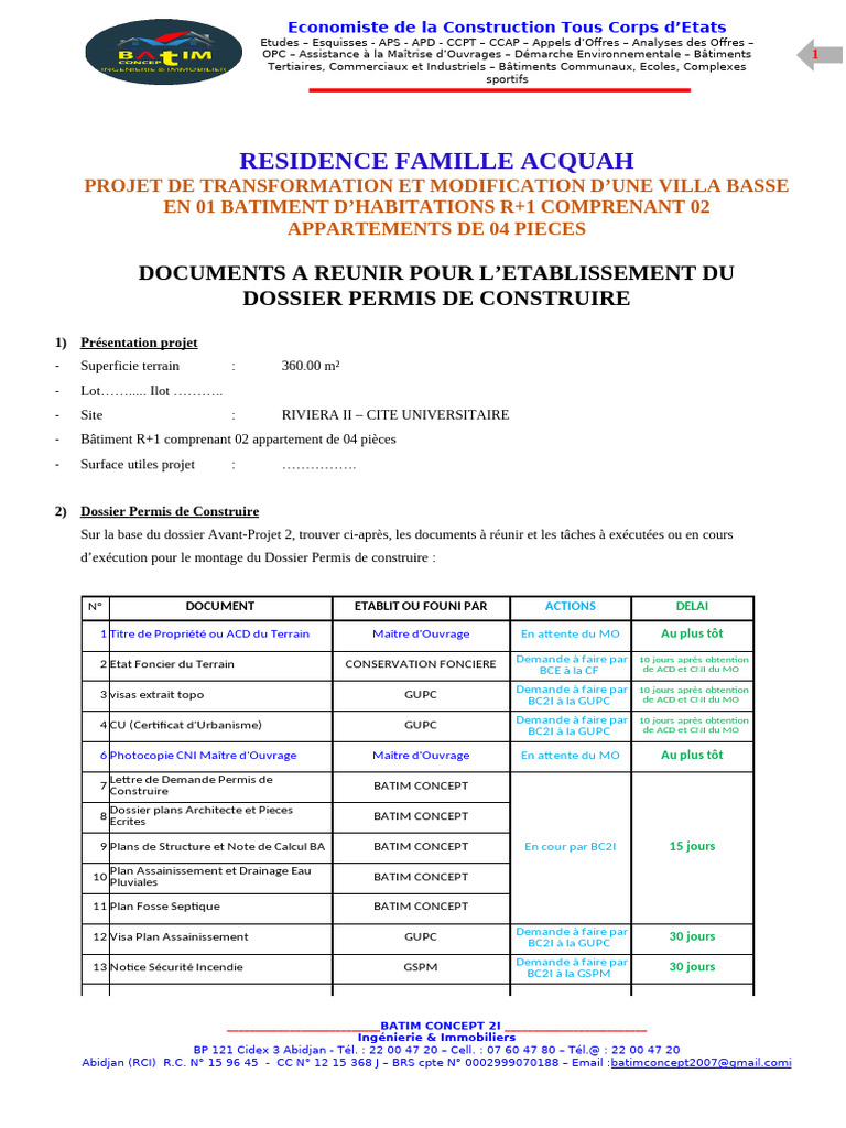 Annexe 2 - Documents Pour Dossier PC | PDF