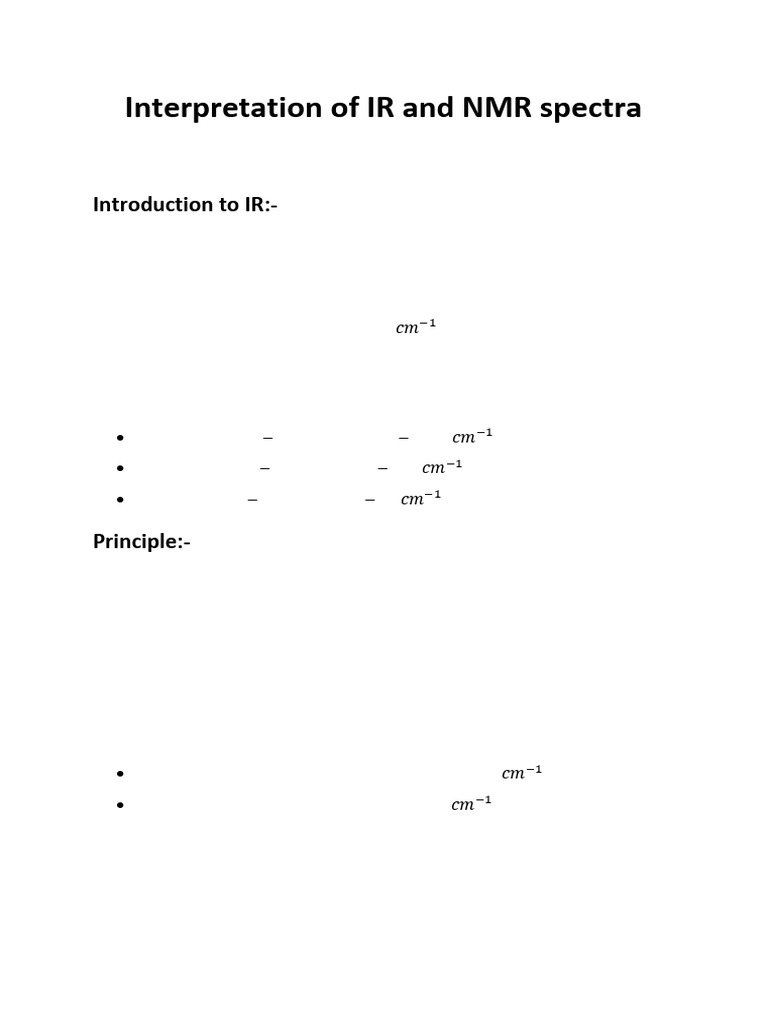 Practice School IR Interpretation | PDF