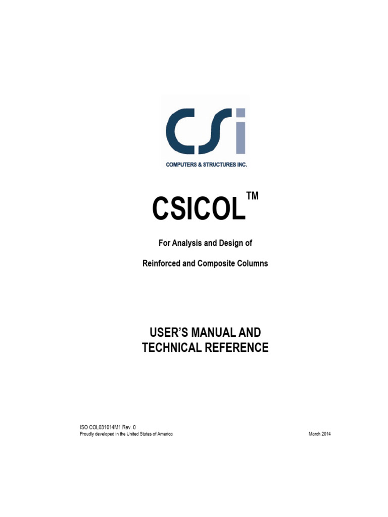 CSICOL Manual - 2014 | PDF