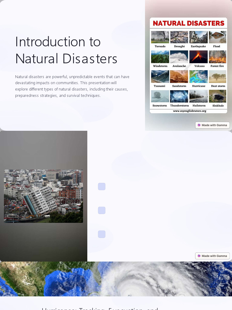 Introduction To Natural Disasters | PDF