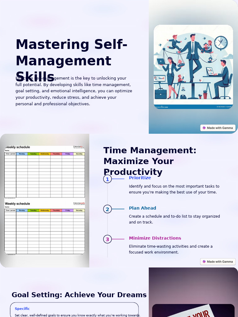 Mastering-Self-Management-Skills | PDF