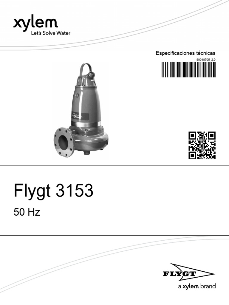Especificaciones Técnicas FLYGT 3153 | PDF