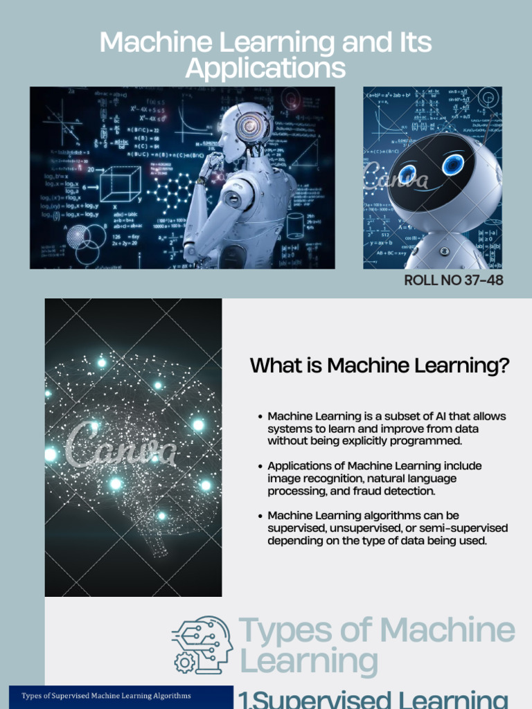 Machine Learning and Its Applications | PDF | Machine Learning | Artificial Intelligence
