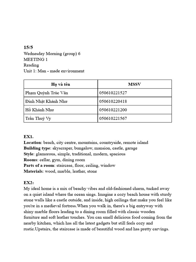 Wednesday Morning Group 6 | PDF