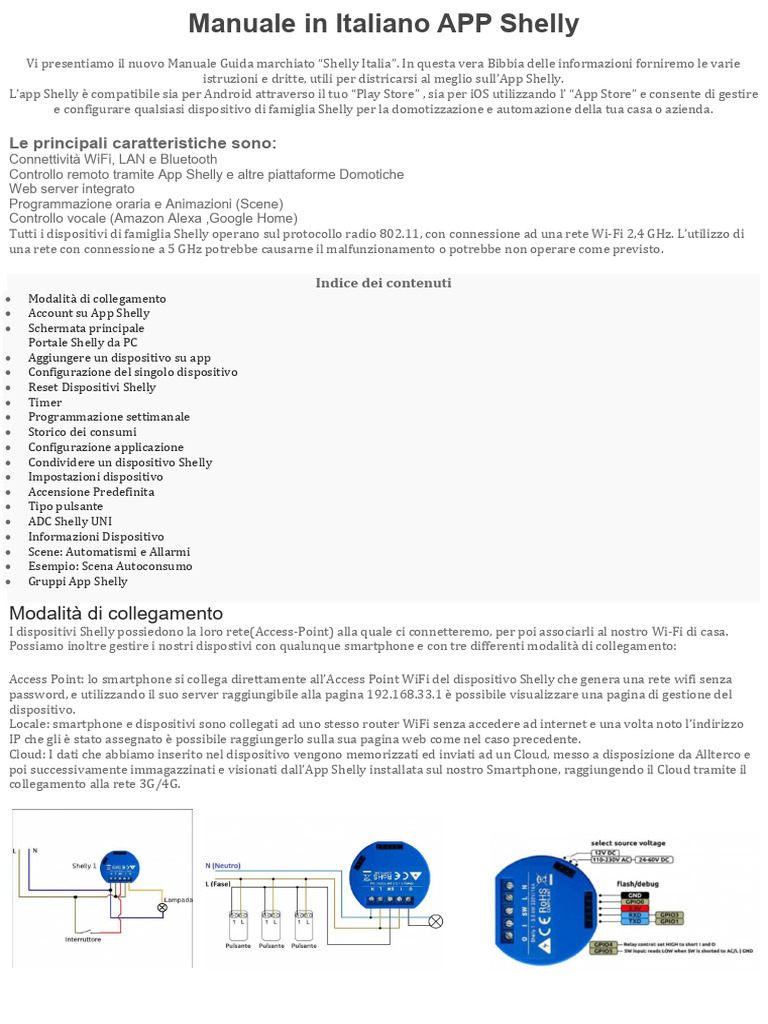 SHELLY Manuale | PDF