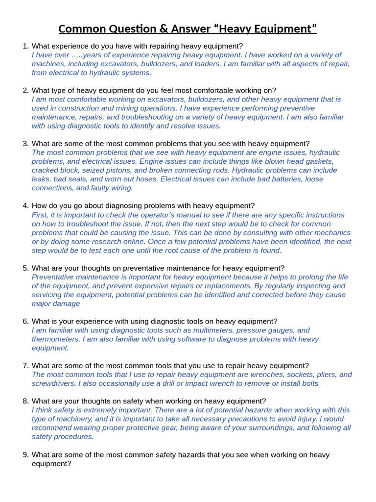 Common Question | PDF