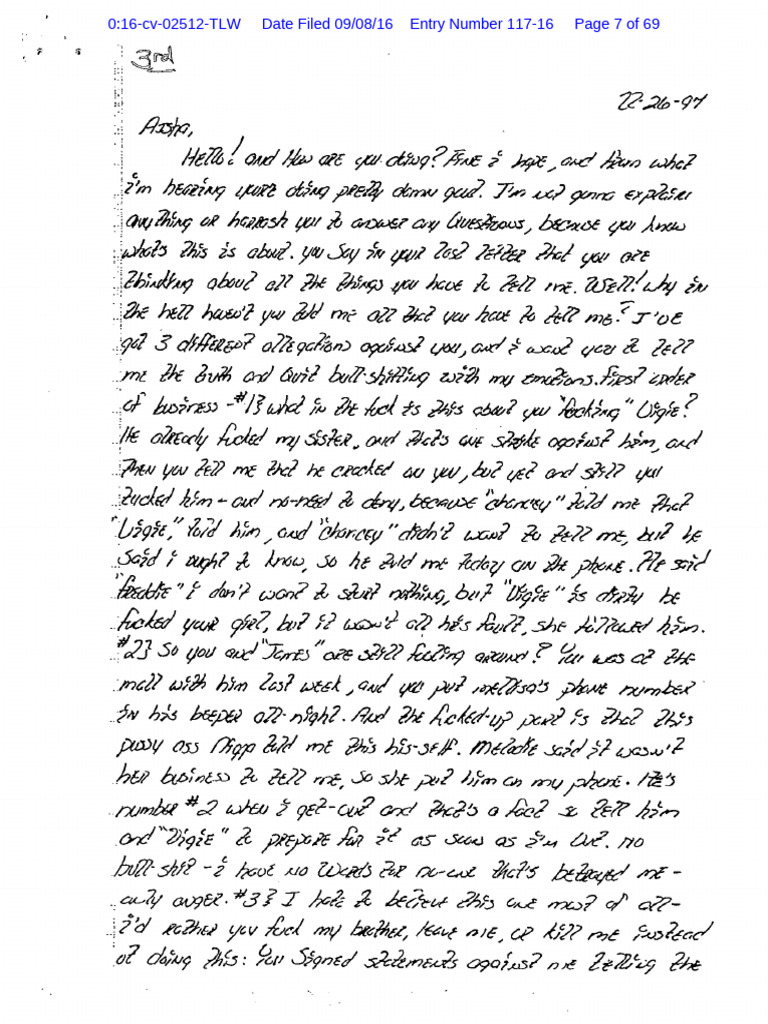 December 1997 Letter To Aisha P. 1 | PDF