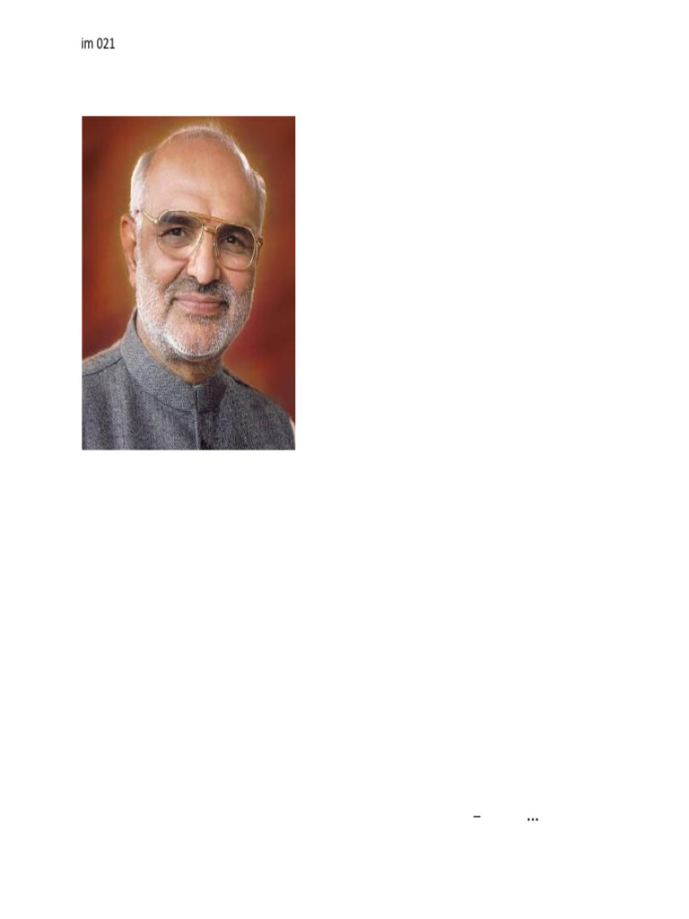 Im 021 DR Sahib Singh Verma Cabinet Minister CM Delhi | PDF