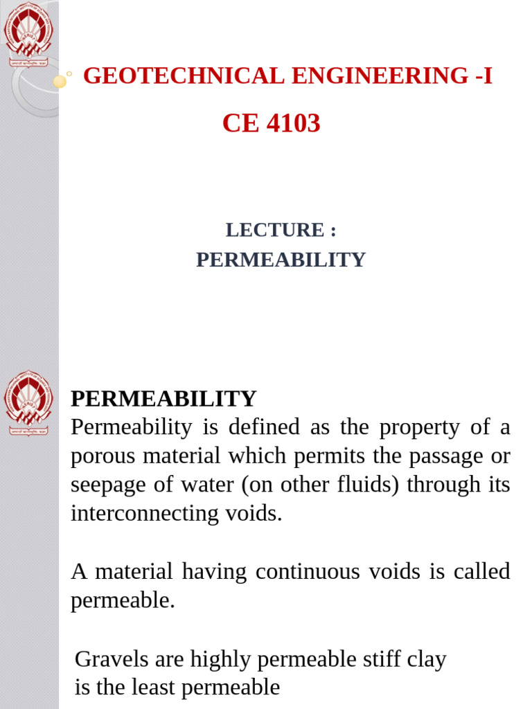 10 Permeability | PDF
