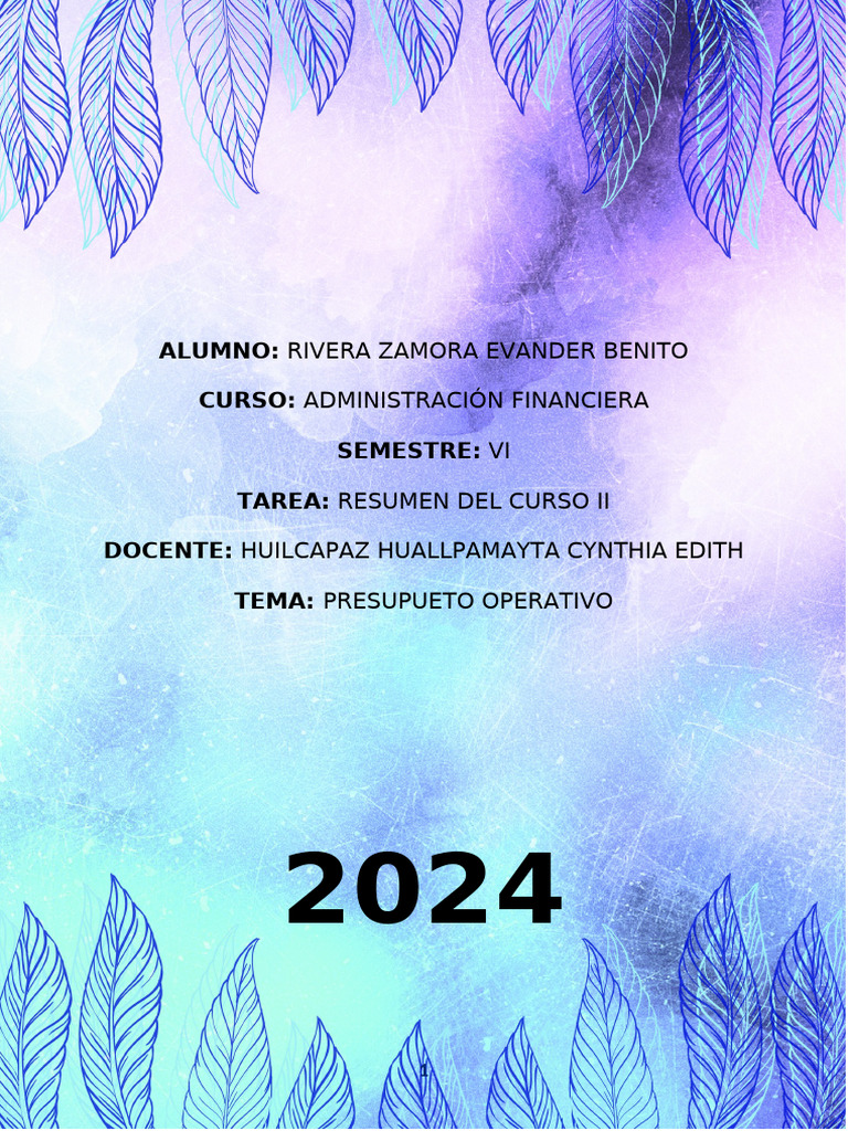 Resumen Del Curso | PDF