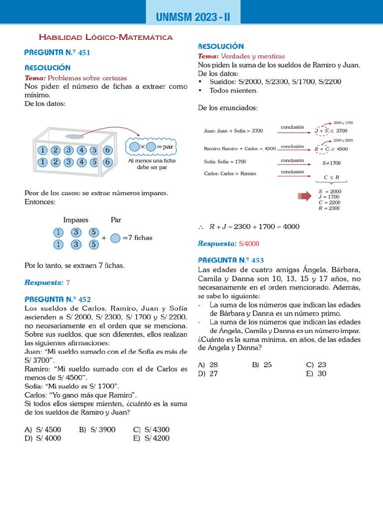 Raz. Matemático Solu 2024 Ii-143-148 | PDF