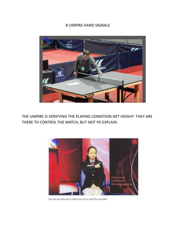 8umpire Hand Signals | PDF