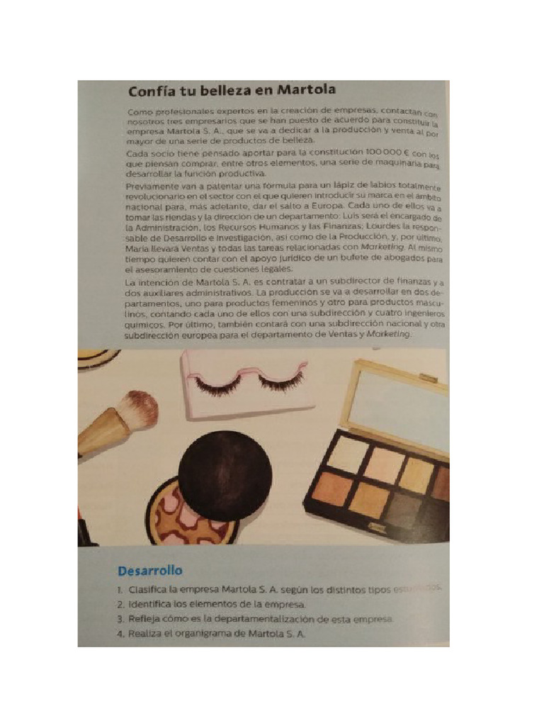 Clasifica La Empresa Martola S | PDF