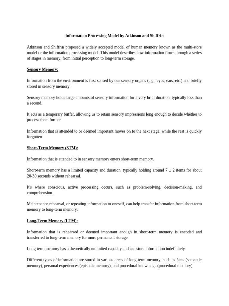 L&T Memory Lecture Synopsis Revised Final | PDF