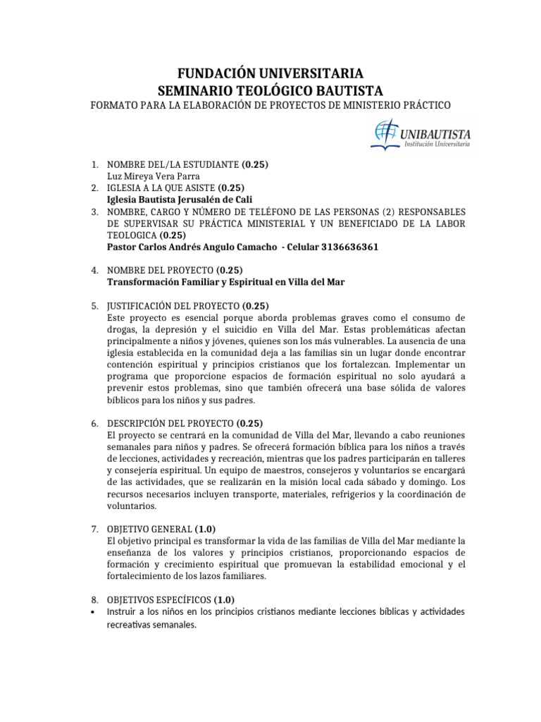 FORMATO_Villa del mar | PDF