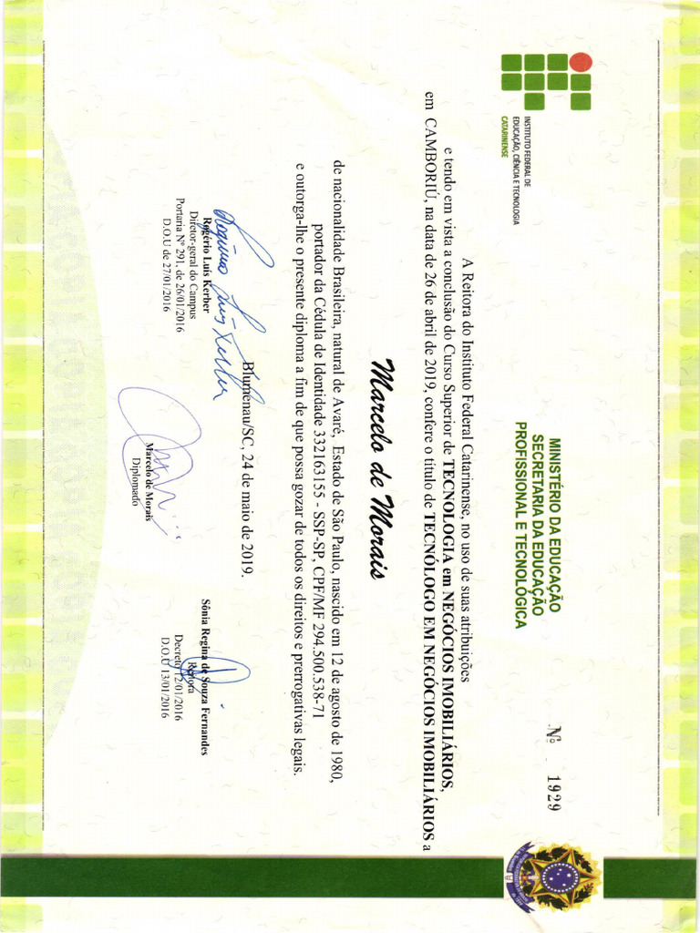 Diploma Curso Superior | PDF