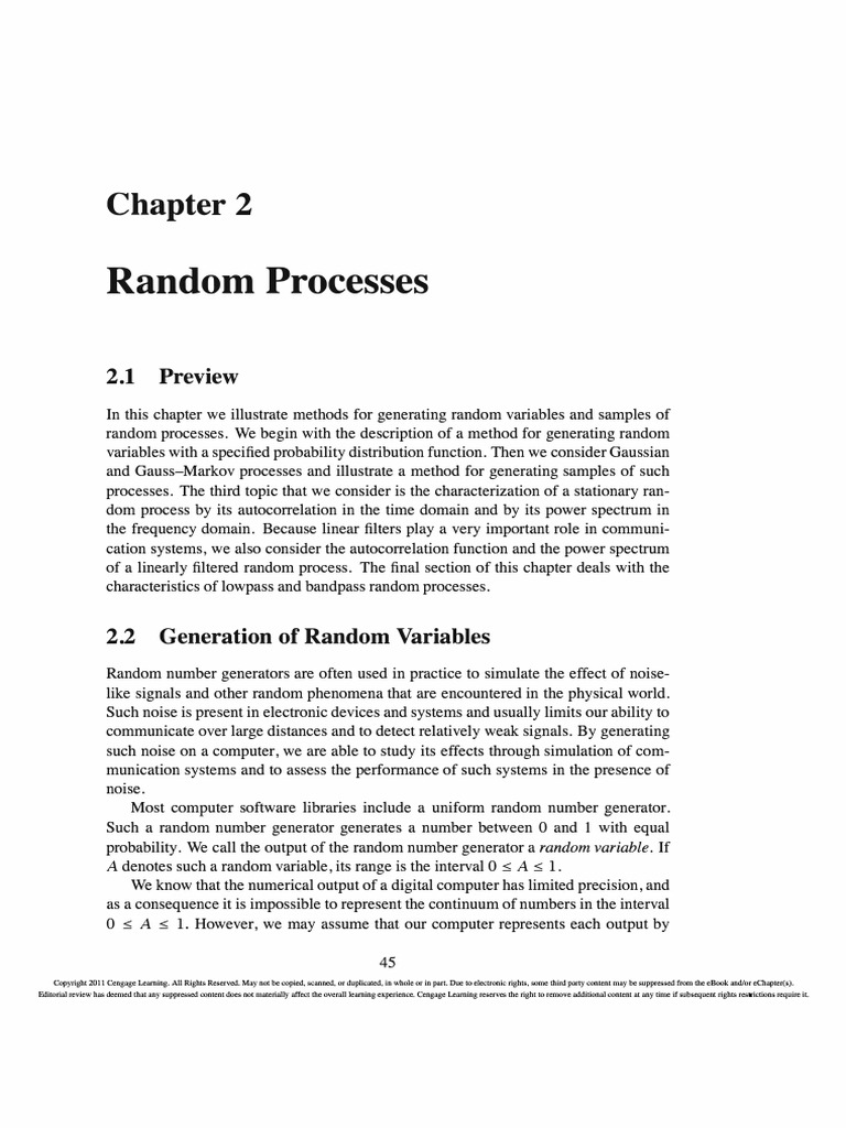 Chap2 - Random Processes | PDF