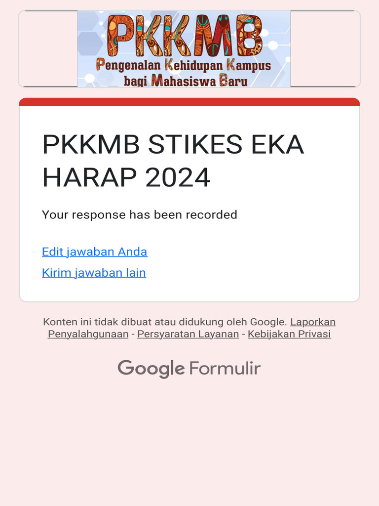 PKKMB Stikes Eka Harap 2024 | PDF