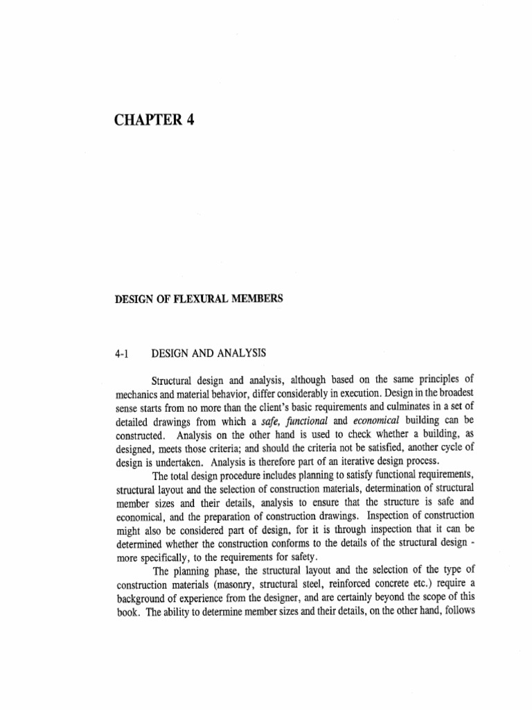 Chapter 4 Design of Flexural Members | PDF