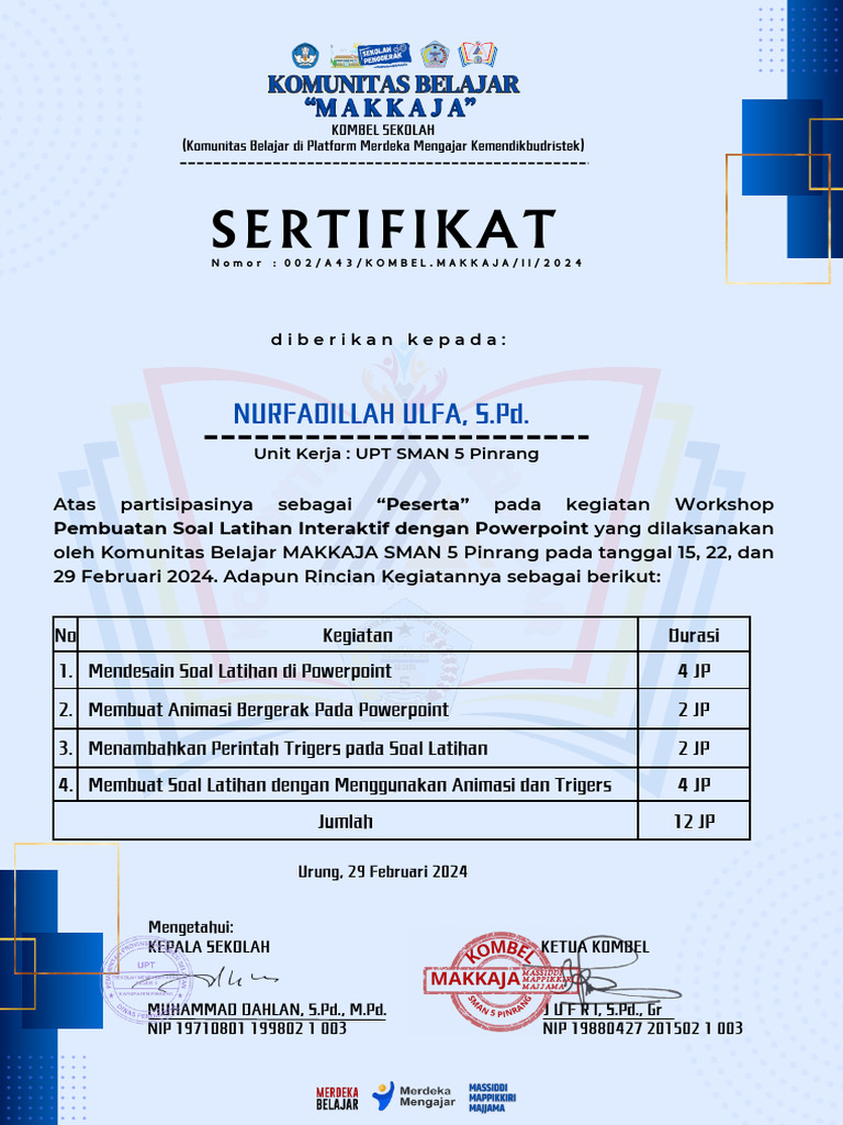 NURFADILLAH ULFA, S.Pd. | PDF