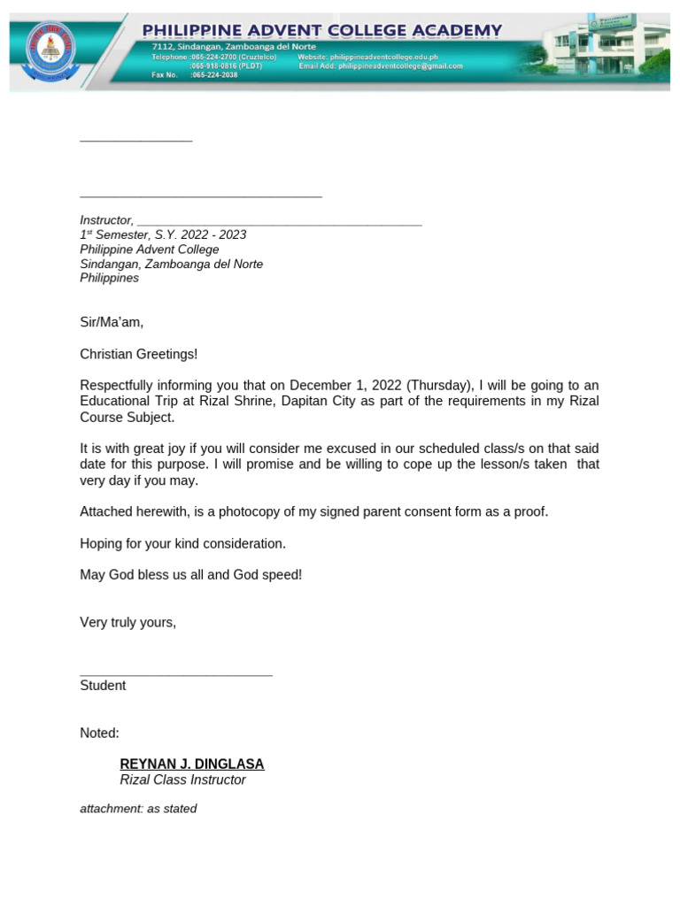 Request Letter For Parade | PDF | Career & Growth | Self-Improvement