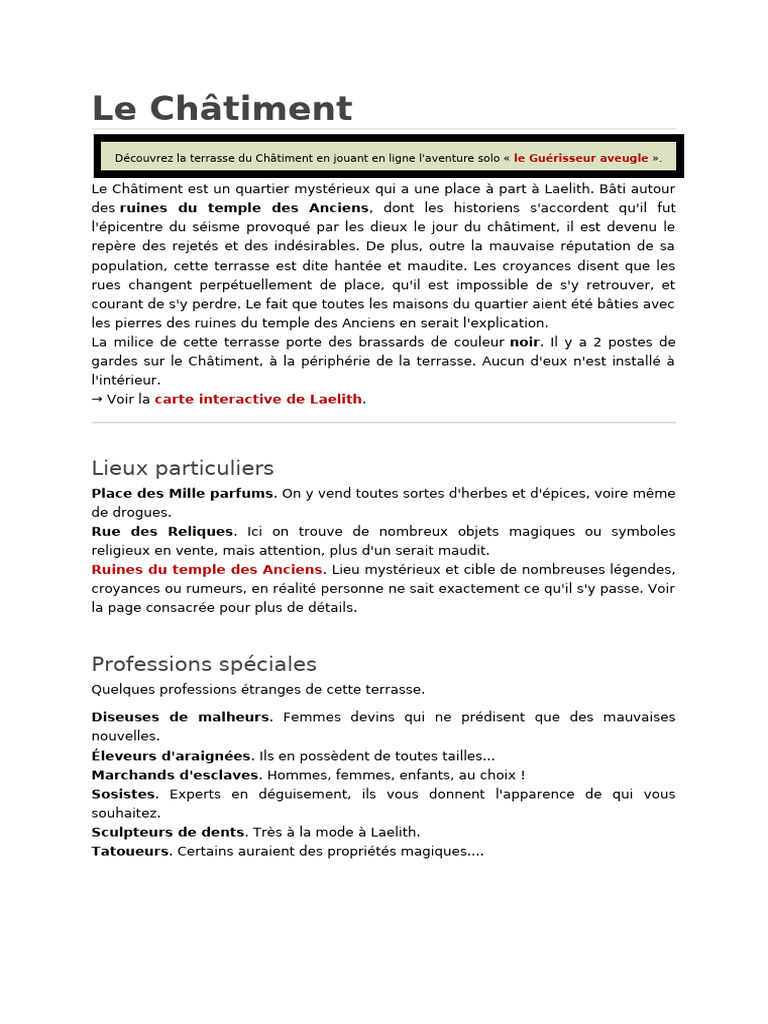 Le Châtiment | PDF