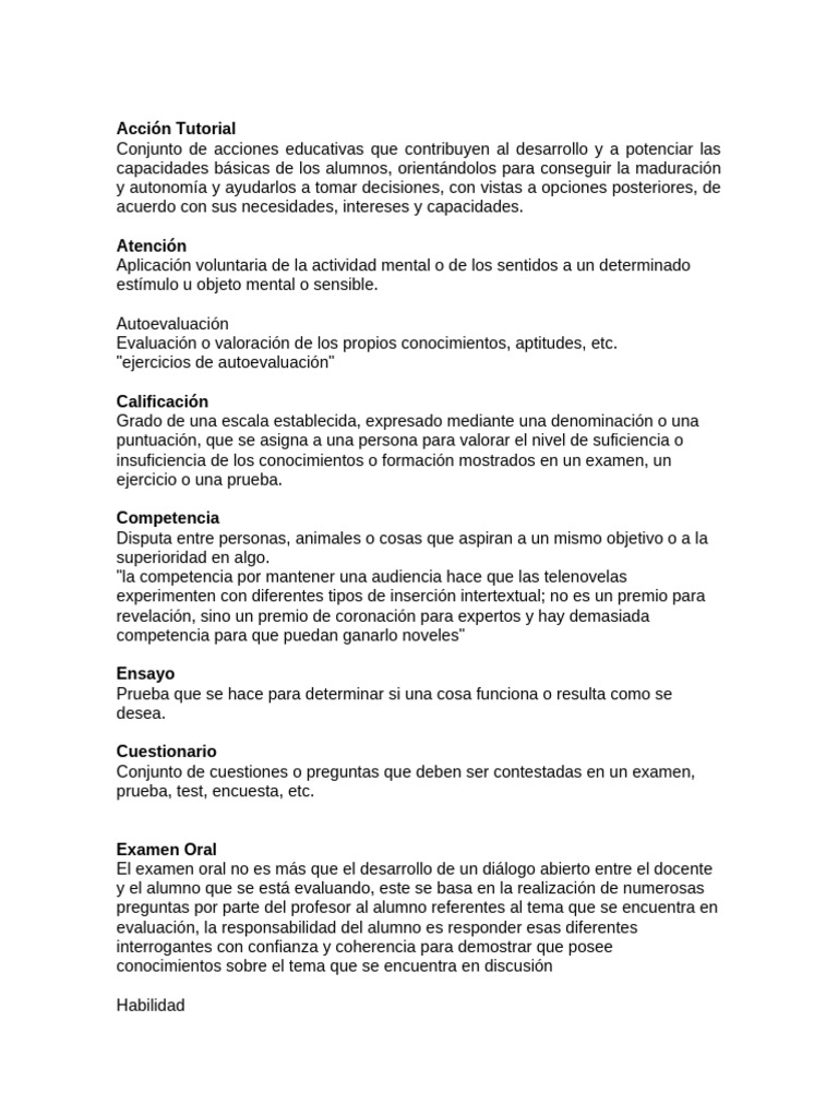 Acción Tutorial | PDF