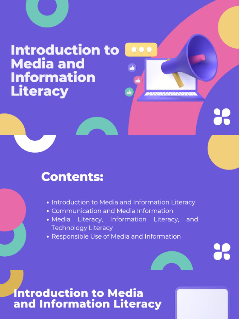LESSON 1 Introduction To Media and Information Literacy | PDF