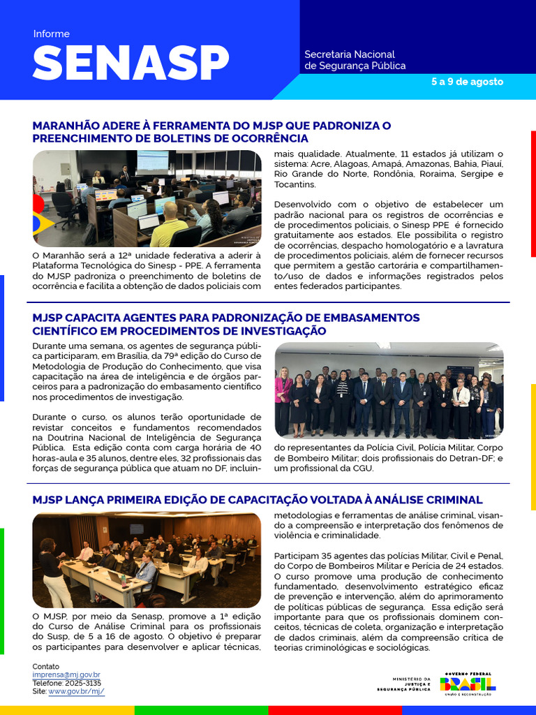 Informe Senasp 09 08.24 | PDF