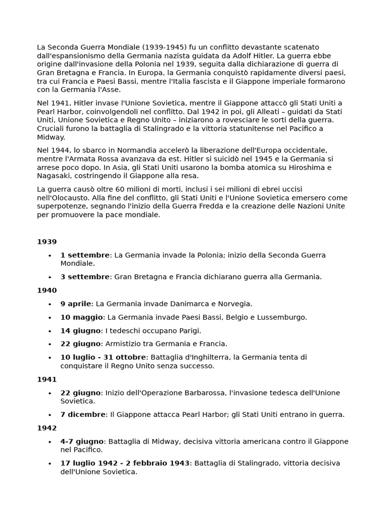WW2 Recap e Memorandum | PDF