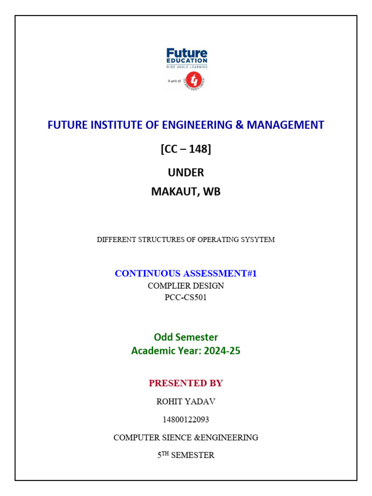 Ca1-Top Page For The Presentation-Ca1-4 | PDF