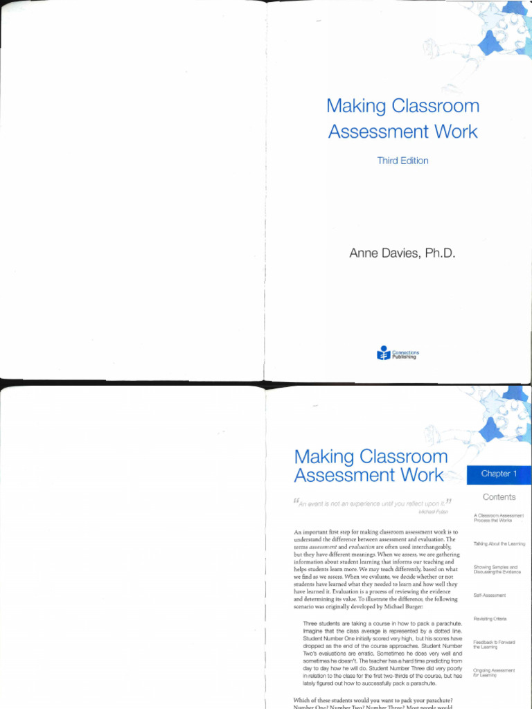 Chapter 1 Making Classroom Assessment Work | PDF