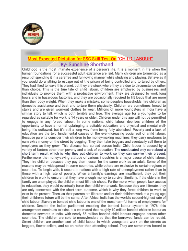 Child Labour-1 | PDF