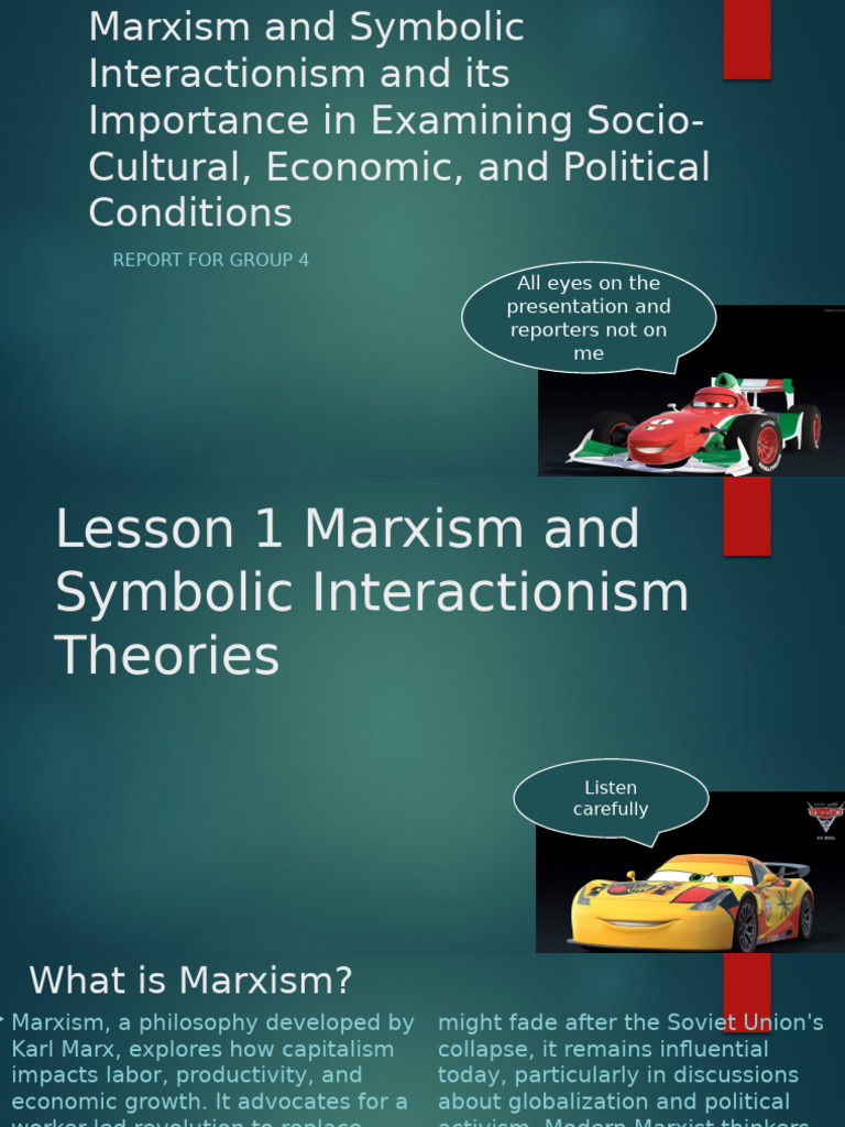 Marxism and Symbolic Interactionism and Its Importance in | PDF