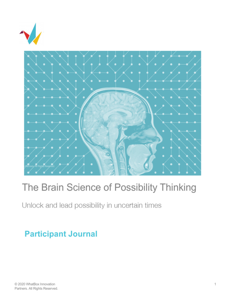 PARTICIPANT JOURNAL the Brain Science of Possibility Thinking (1) | PDF