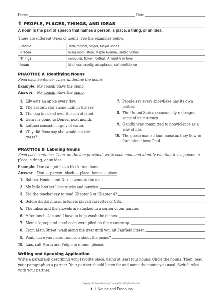 Grammar Book Grade 7 First Term | PDF