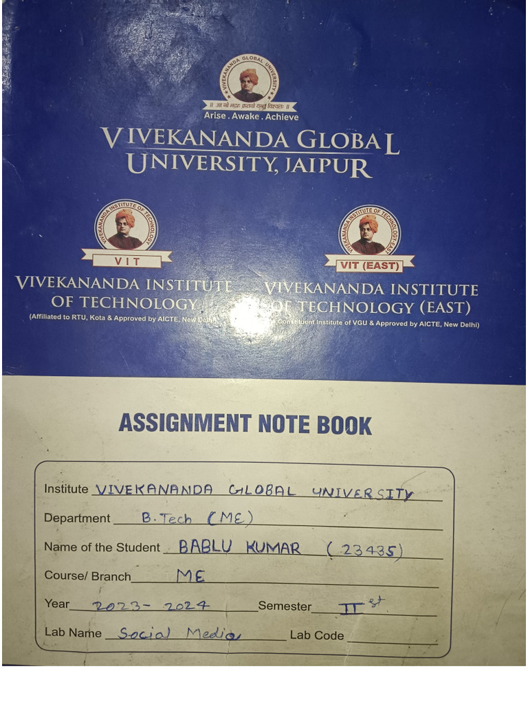 Social Media Assignment Notes | PDF