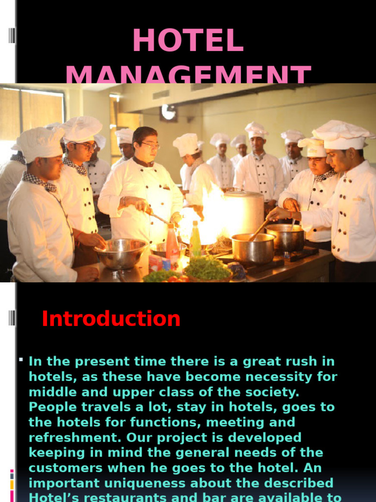 Hotel management | PDF