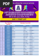 Revised DSO Programme Schedule 2024 | PDF | Sport Of Athletics | Summer ...