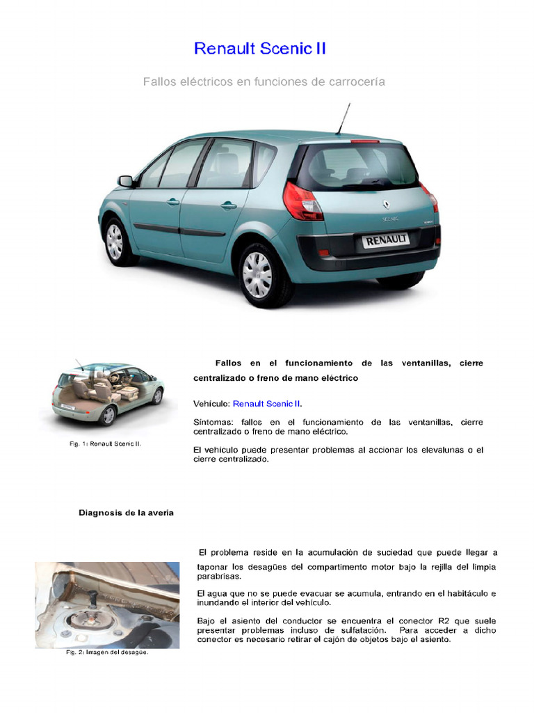 Renault Scenic 2 K9K 2007 Nota Tecnica y Esquemas Del Conector R2 | PDF