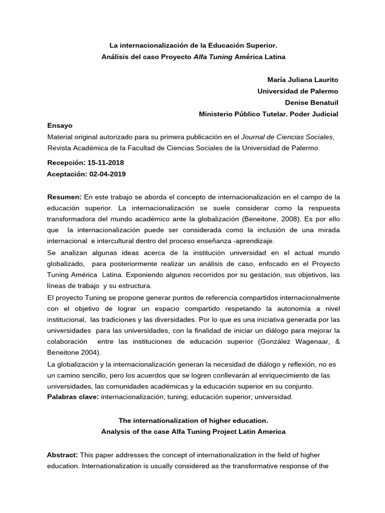 Tuning Proyecto Pdf