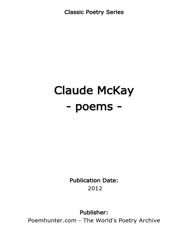 Claude Mckay | PDF