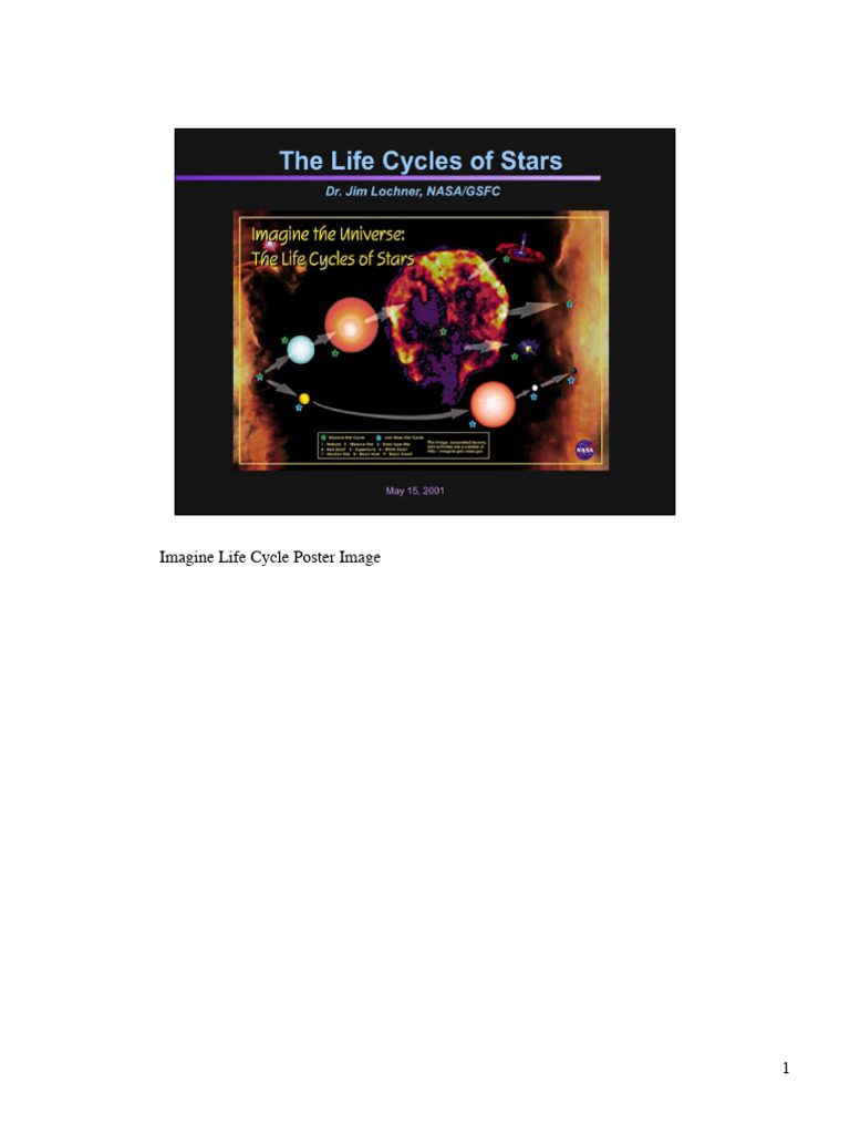 Life Cycles Notes | PDF | Stars | Supernova
