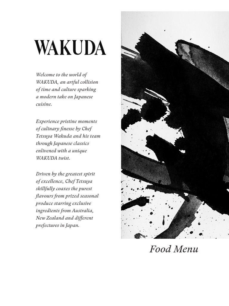 Wakuda Food Menu | PDF