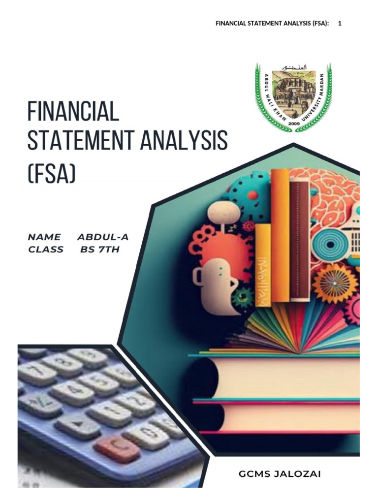 1 Financial Statement Analysis (Fsa) | PDF