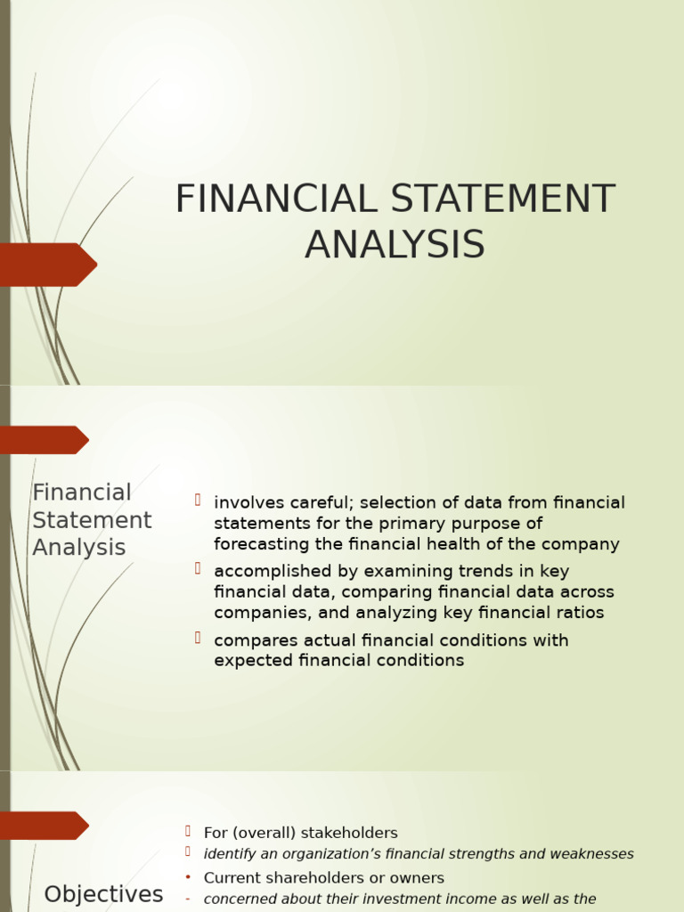 Financial Statement Analysis | PDF