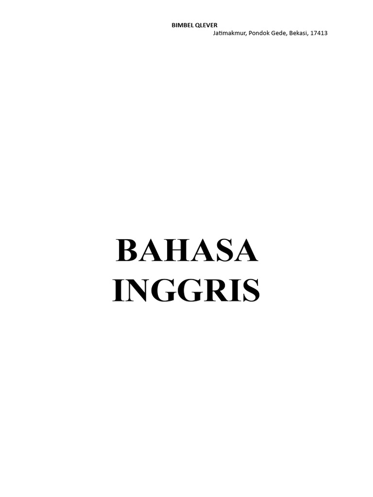 Pembatas Modul B.ing | PDF